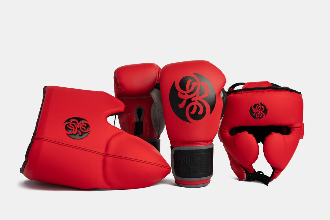 Gladiator Exile S.T Sparring Kit - Bull (Matte Red/Black)